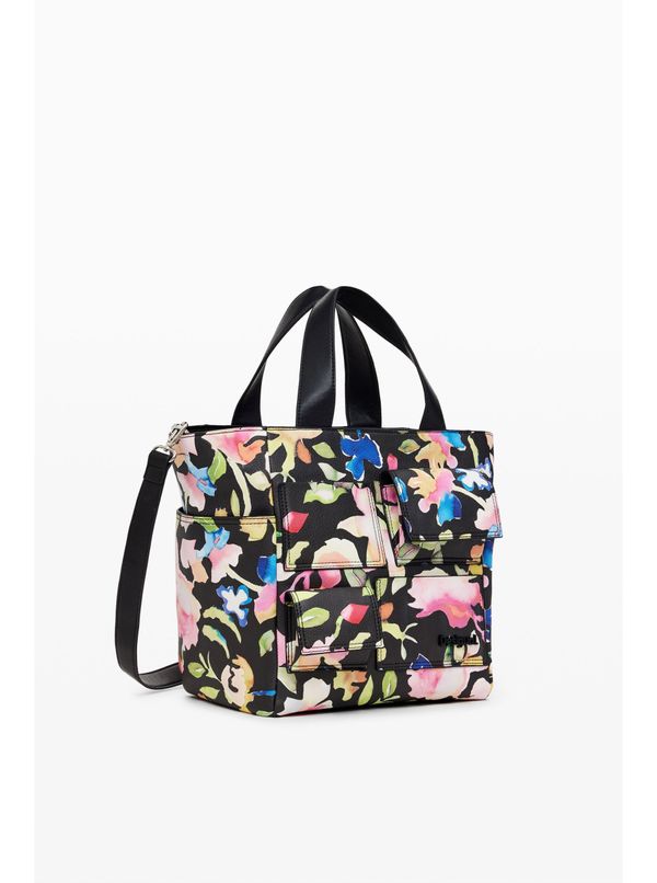 WOMEN'S FLORAL HANDBAG DESIGUAL POCKET PRINT VALDIVIA - WOMEN'S