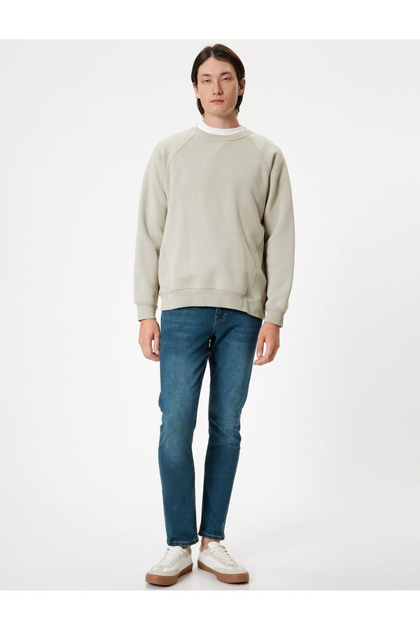 KOTON STANDARD WAIST SLIM FIT BUTTONED JEANS - BRAD JEAN