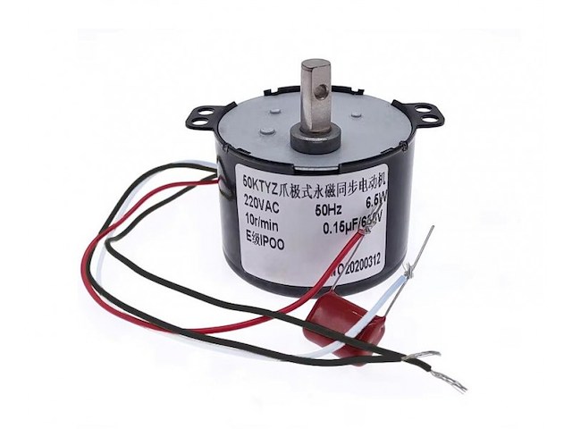 Elektromotor sa reduktorom - 220V - 5 obrtaja - 6.5W