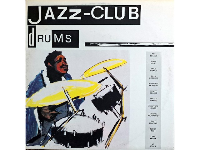 LP*: V/A - JAZZ-CLUB - DRUMS (1990) NIKAD PUŠTEN, NOV