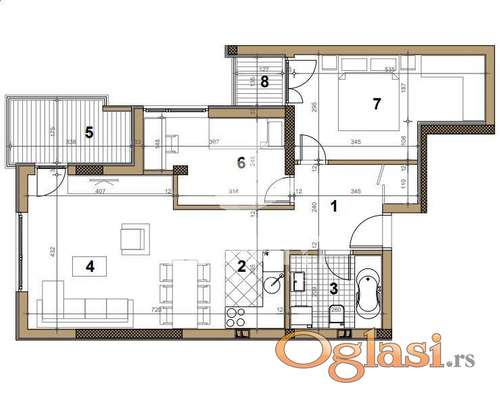 Odlican,useljiv trosoban stan na pocetku Telepa! ID#1013