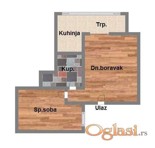 - 49m2 - Dvosoban u starogradnji - SPENS -