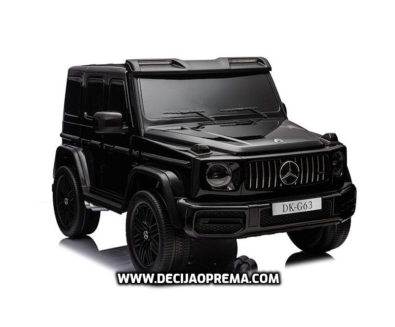 Mercedes G63 4×4 Auto dvosed na akumulator za decu Metalik Crni