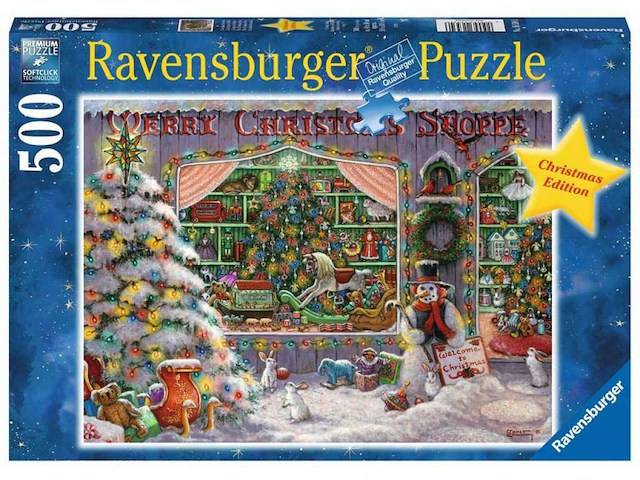 Puzzle 500 delova Božićna prodavnica Ravensburger 16534