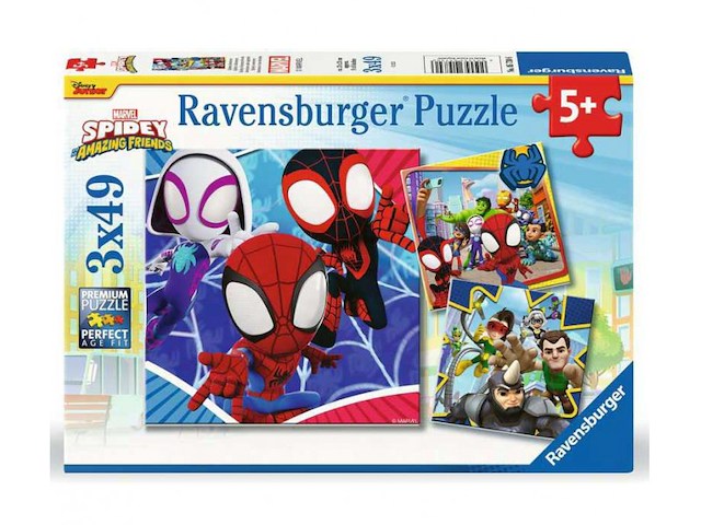 Slagalice za decu 3x49 delova Spidey Ravensburger 05730