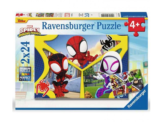 Puzzle za decu 2x24 dela Spajdi i prijatelji Ravensburger 05729