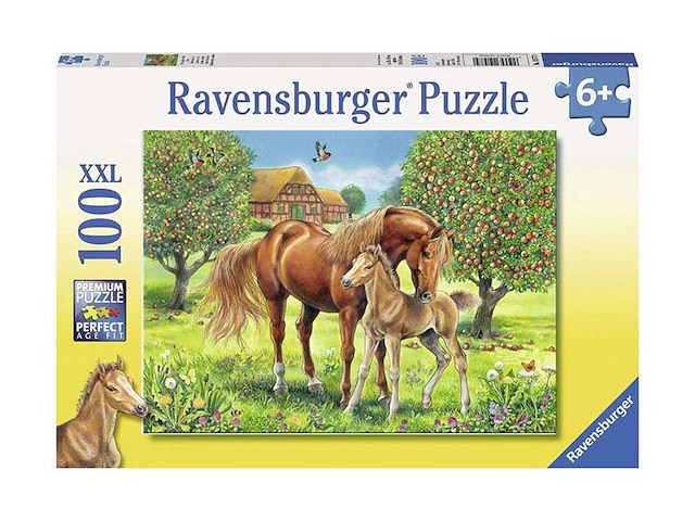 Ravensburger XXL Puzzle 100 delova - Konji u voćnjaku 10577