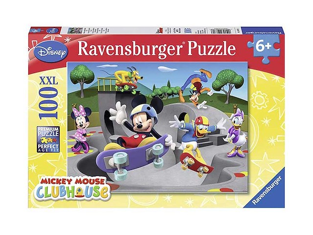 Ravensburger Slagalica 100 delova - Mickey Mouse Club House - U skejt parku 10923