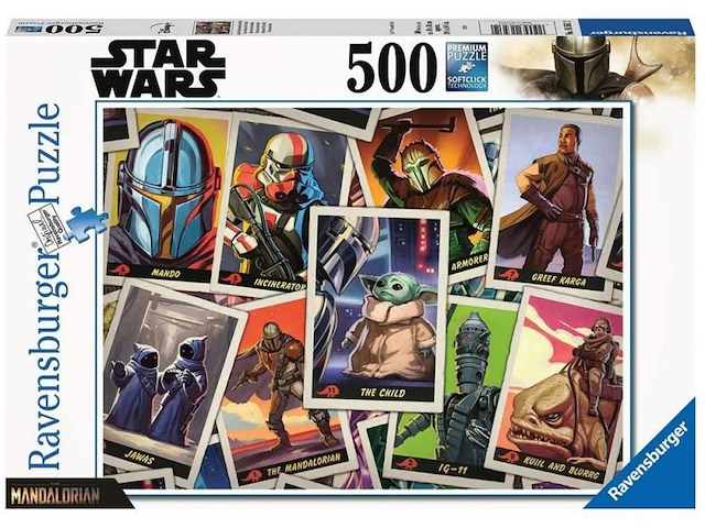 Ravensburger Puzzle Slagalica 500 - Star Wars - The Mandalorian - The Child 16561