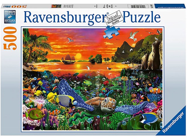 Ravensburger Puzzle Slagalica 500 - Kornjača na koralnom grebenu 16590