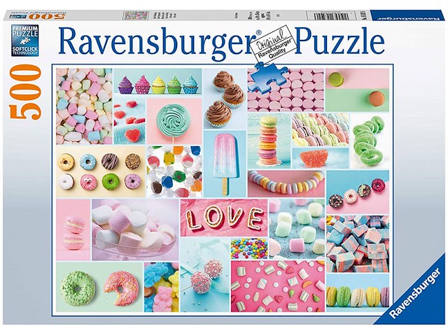 Ravensburger Puzzle Slagalica 500 - Slatkiši 16592