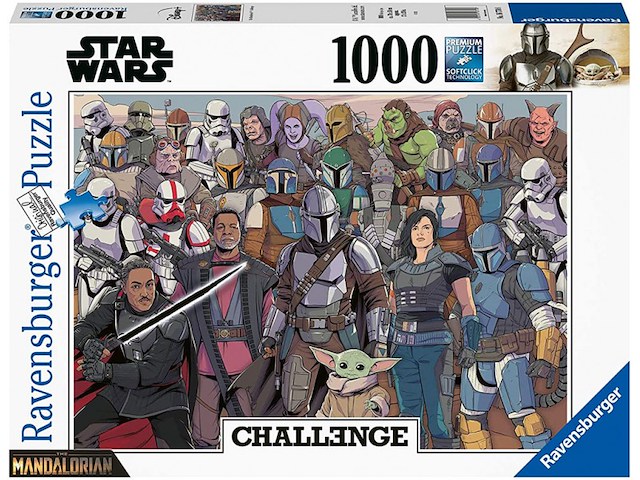 Ravensburger Puzzle Slagalica 1000 - Star Wars The Mandalorian Challenge 16770