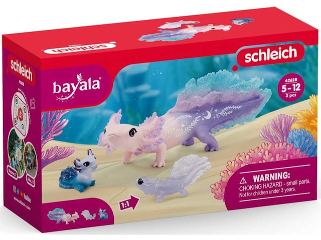 Schleich Bayala figurice Aksolotl - vodeni zmajevi 42628