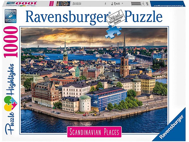 Ravensburger Puzzle Slagalica 1000 delova - Stokholm, Švedska 16742