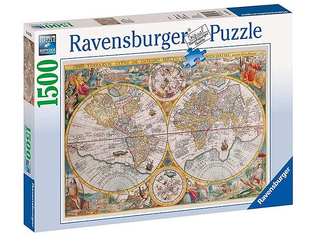 Ravensburger Puzle 1500 delova - Istorijska karta sveta 16381