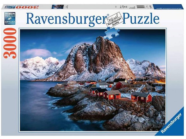 Ravensburger Slagalica 3000 delova - Hamnoj  Lofoten Norveška 17081