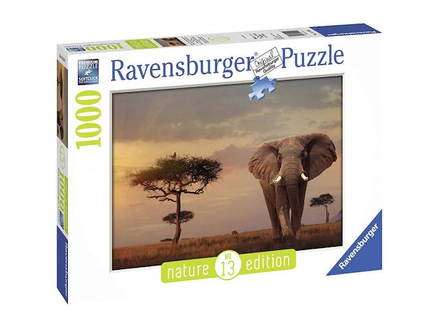 Ravensburger Slagalica 1000 delova - Priroda - Slon u Masai Mara Nacionalnom parku, Kenija 15159