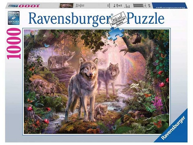 Ravensburger Puzzle 1000 delova - Porodica vukova 15185