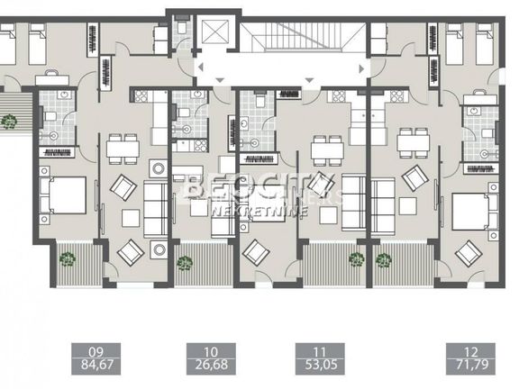 Tivat, Centar, Markuševina , 1.0, 27m2, 119700EUR