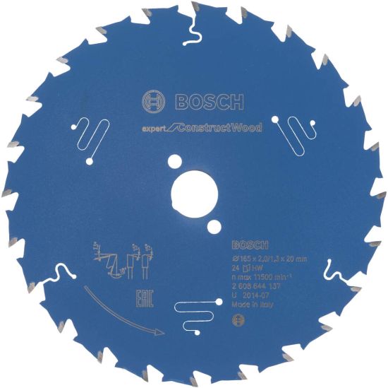 Bosch list kružne testere Expert for Construct Wood 165 x 20 x 2,0 mm, 24 - 2608644137