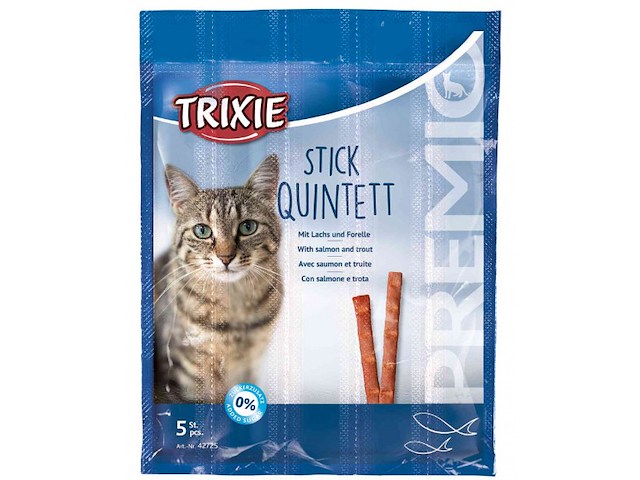 TRIXIE Hrana za mačke PREMIO Štapići losos-pastrmka Stick Quintett 5kom