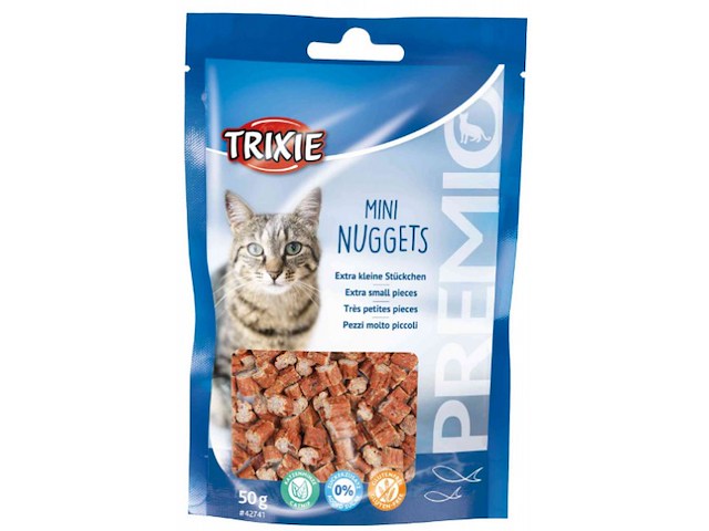 TRIXIE Hrana za mačke PREMIO Komadići tuna-piletina Trainer Snack Mini Nuggets 50gr