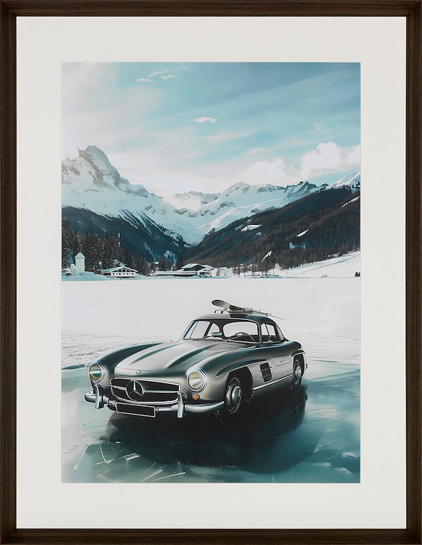 Slika – „Visit St. Moritz in a Mercedes“