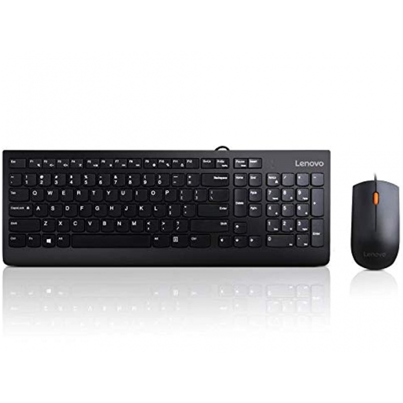 TASTATURA+MIŠ LENOVO 300 ŽIČNI SET/US/103P/CRNA