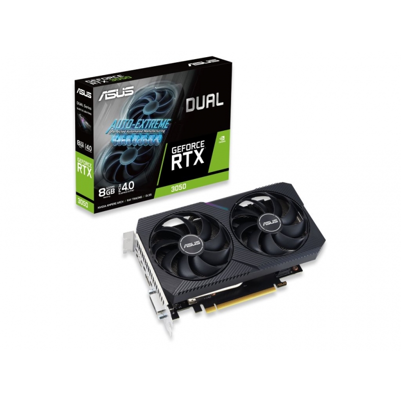 GRAFIČKA KARTA ASUS RTX3050 DUAL-RTX3050-O8G-V2 NVD/8GB/GDDR6/128BIT/CRNA