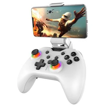 IPEGA PG-9111B SILENT WIRELESS GAMING CONTROLLER WITH RGB - ANDROID/IOS/PS4/PC/SWITCH - WHITE