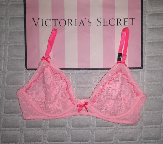 Victoria secret roze cipka bralette 70C NOVO!%