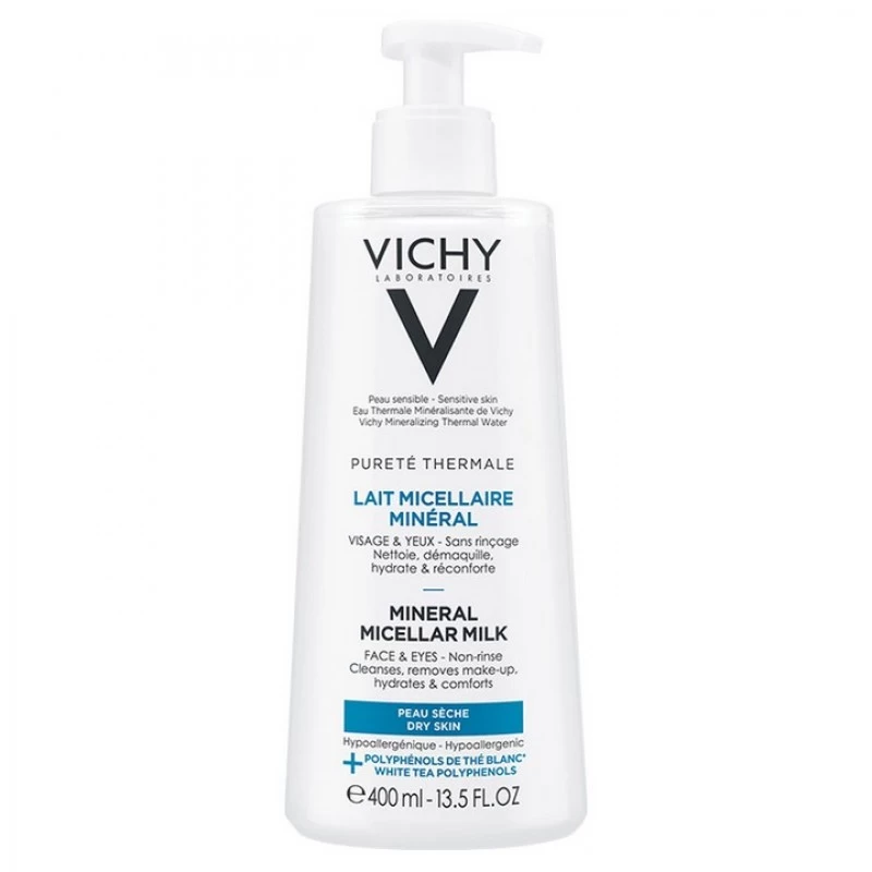 VICHY PURETÉ THERMALE MINERALIZOVANO MICELARNO MLEKO - SUVA KOŽA , 400ML