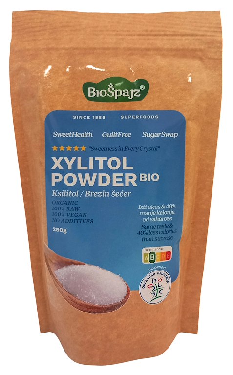 Brezin šećer - ksilitol (organski proizvod) 250 g Bio Špajz