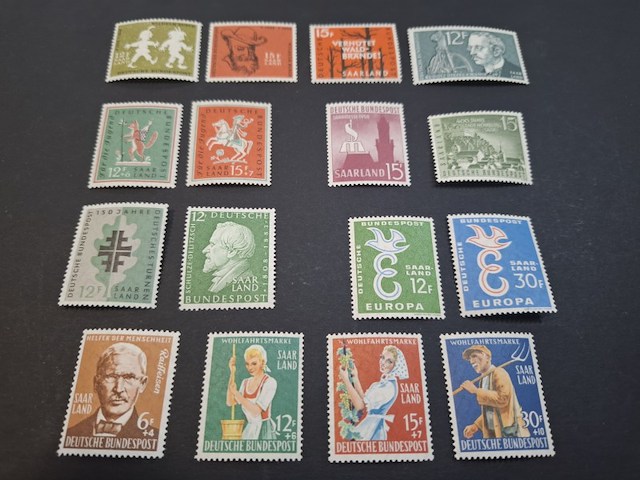 Saar Saarland 1958 ** komplet godina