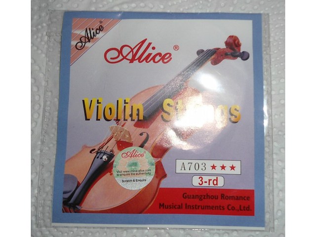 3. žica za violinu (D žica)