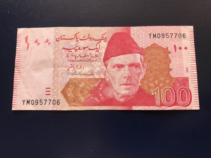 PAKISTAN 100 RUPIJA.