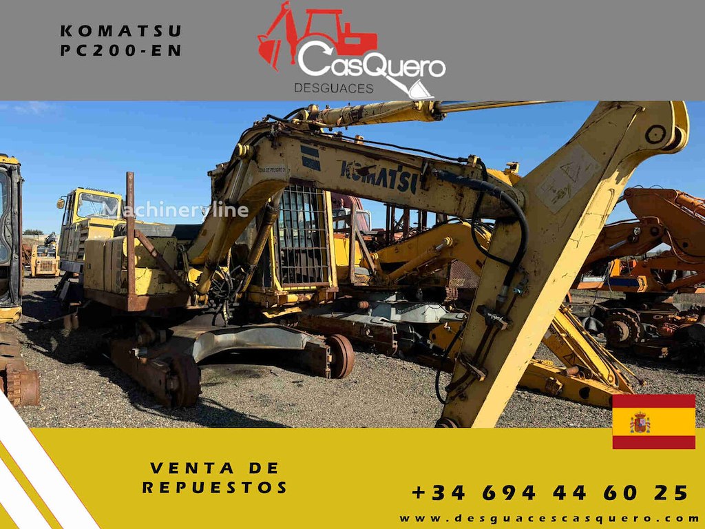 Komatsu PC200-EN bager guseničar po rezervnim delovima