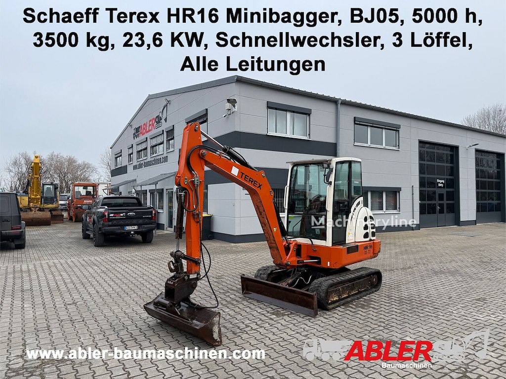 Terex HR16 Minibagger 3500 kg SW 3 Löffel mini bager