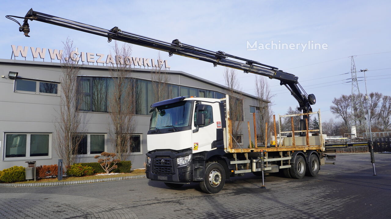 Renault C430 / HIAB 244 EP-5 HIDUO crane 8400 kg 15 m / Platform with st pokretna dizalica