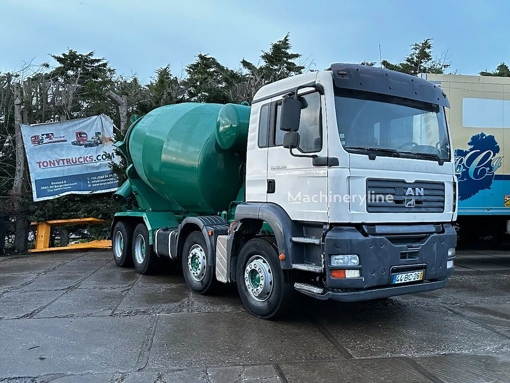 MAN TGA 35.360 8X4 9m3 CIFA Beton Mixer Spring/Spring ZF Manual Gear kamion s mešalicom za beton