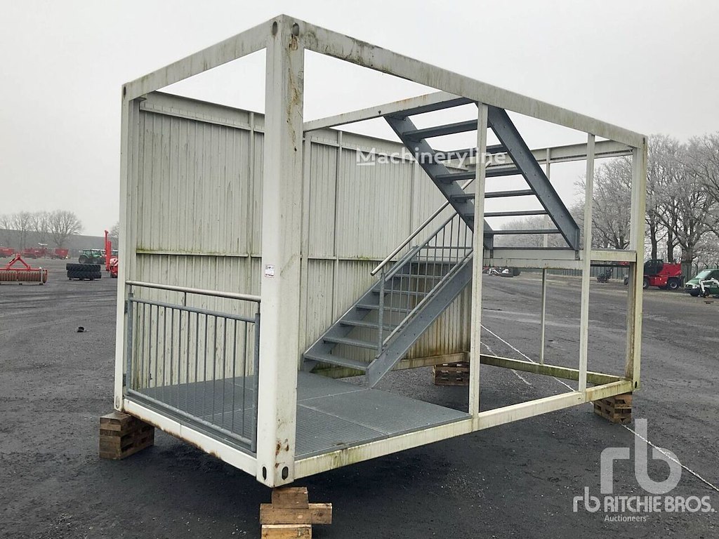 Prodaje se Office Staircase Container 20 ft stambeno-poslovni kontejner na aukciji