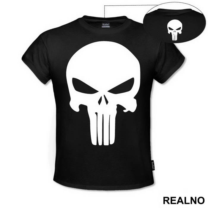 OUTLET - CRNA MUŠKA MAJICA VELIČINE 3XL - PUNISHER