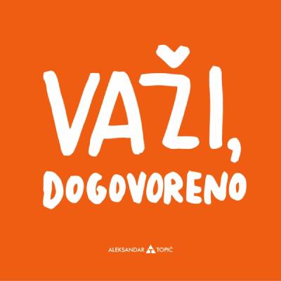 Nalepnica - Važi, dogovoreno, narandžasta