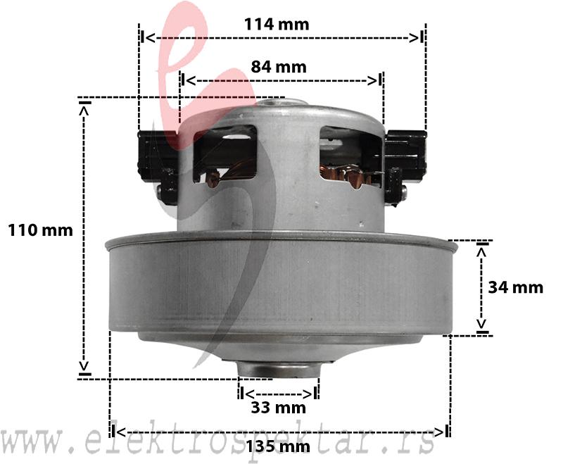 MOTOR USISIVAČA SAMSUNG 1400W 110mm