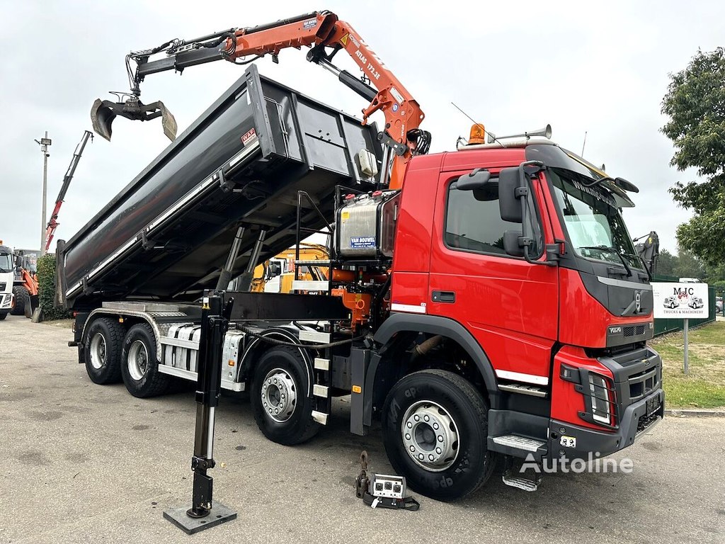 Volvo FMX 420 8X4 TIPPER + CRANE ATLAS 172.3E (2021! 662h) - BORDMATIC kiper