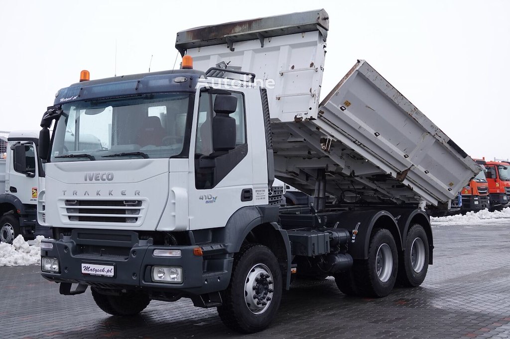 IVECO TRAKKER / 6x4 / WYWROTKA / HYDROBURTA / BORDMATIC / MEILLER KIPE kiper