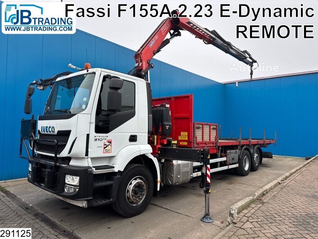 IVECO Stralis 310 6X2, EURO 6, Retarder, Fassi kamion s ravnom platformom