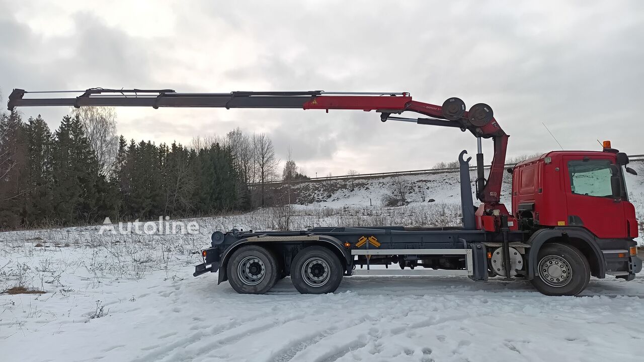 Scania P420 6x2 hook lift+ HMF1430K4 + radio kamion rol kiper