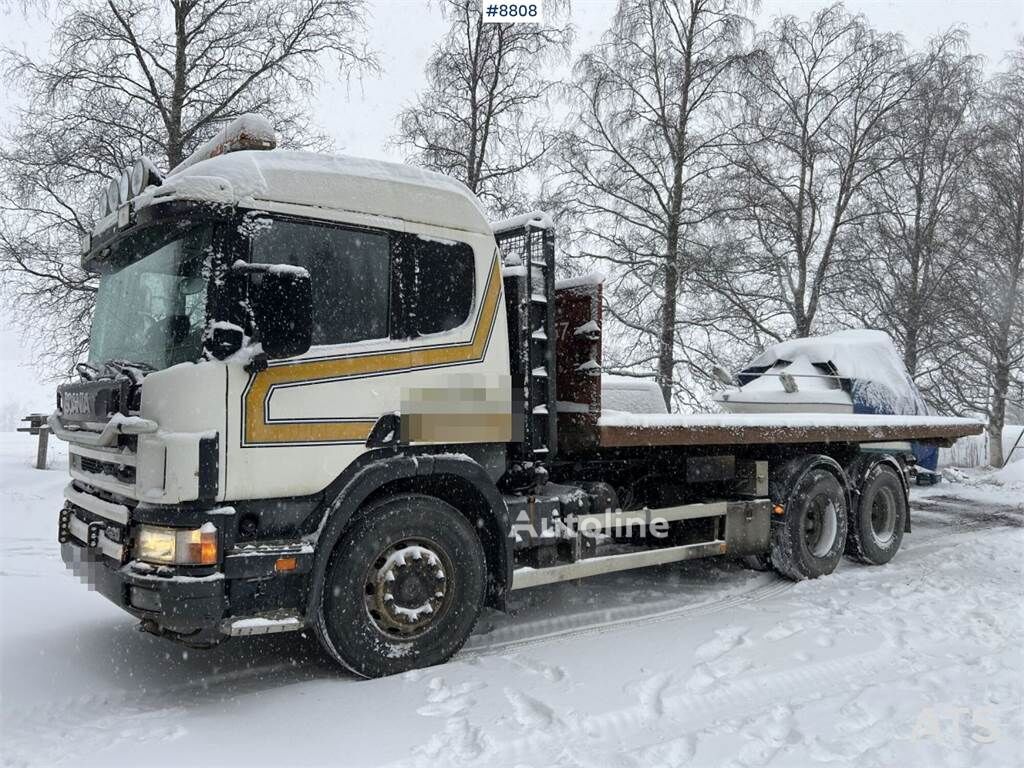 Scania R124GB with plow mount and underbite kamion rol kiper