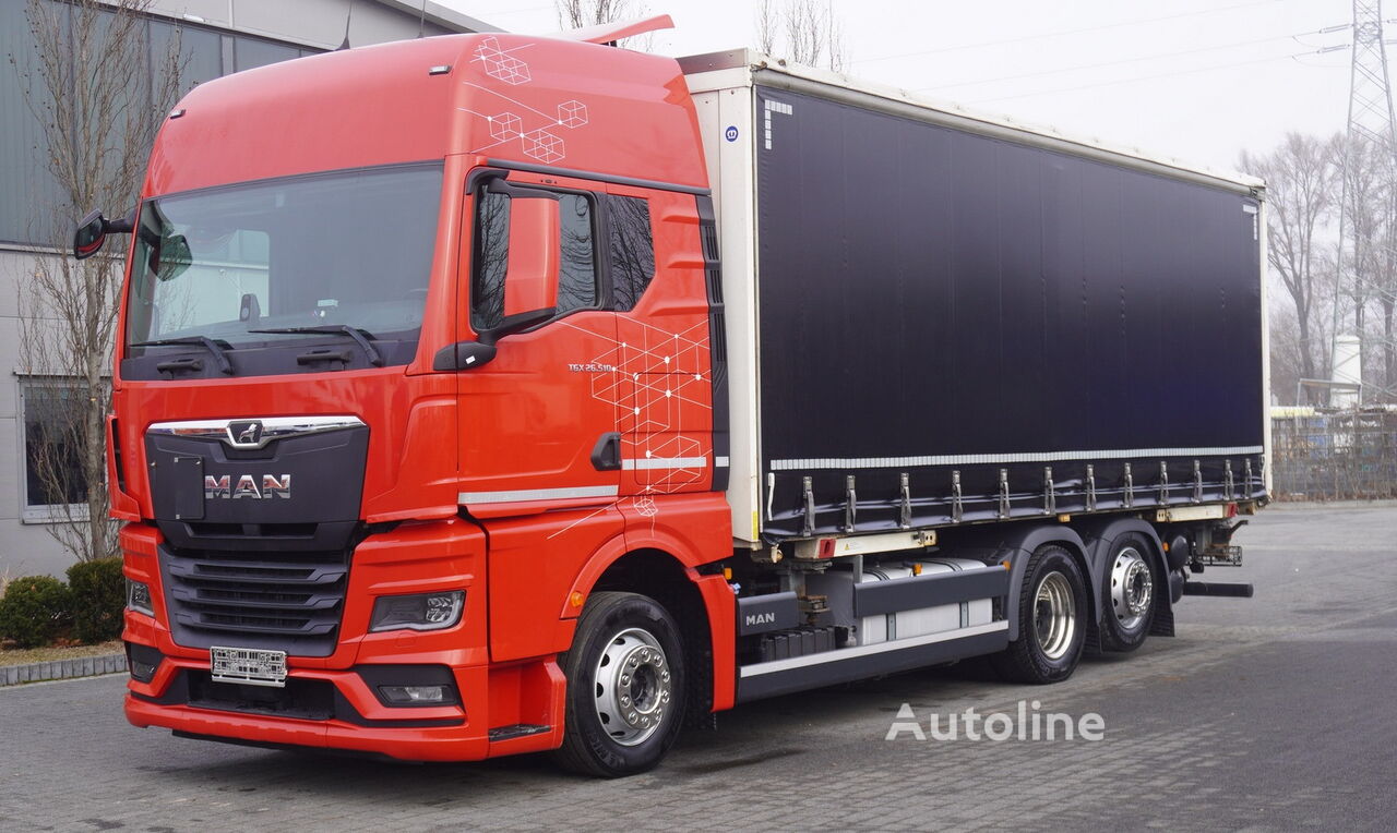 MAN TGX 26.510 / 2023 / 510 HP / Curtainsider 18 EPAL kamion sa klizna zavesa cerada